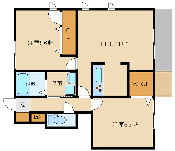 姫路市飾磨区中浜町1丁目 山陽本線英賀保駅12分 2LDKアパートの賃貸物件詳細 | 姫路市飾磨区英賀保の賃貸なら、お部屋探しの窓口賃貸館英賀保店